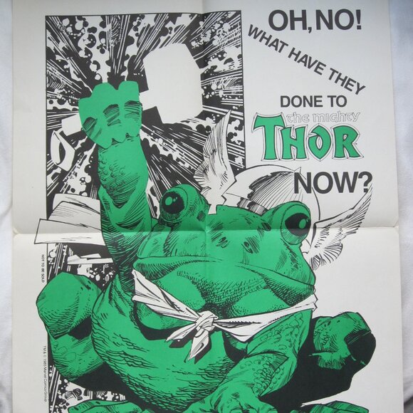 Marvel | Art | 985 17x22 Marvel Comics Frog Thor Comics Shop Promo ...